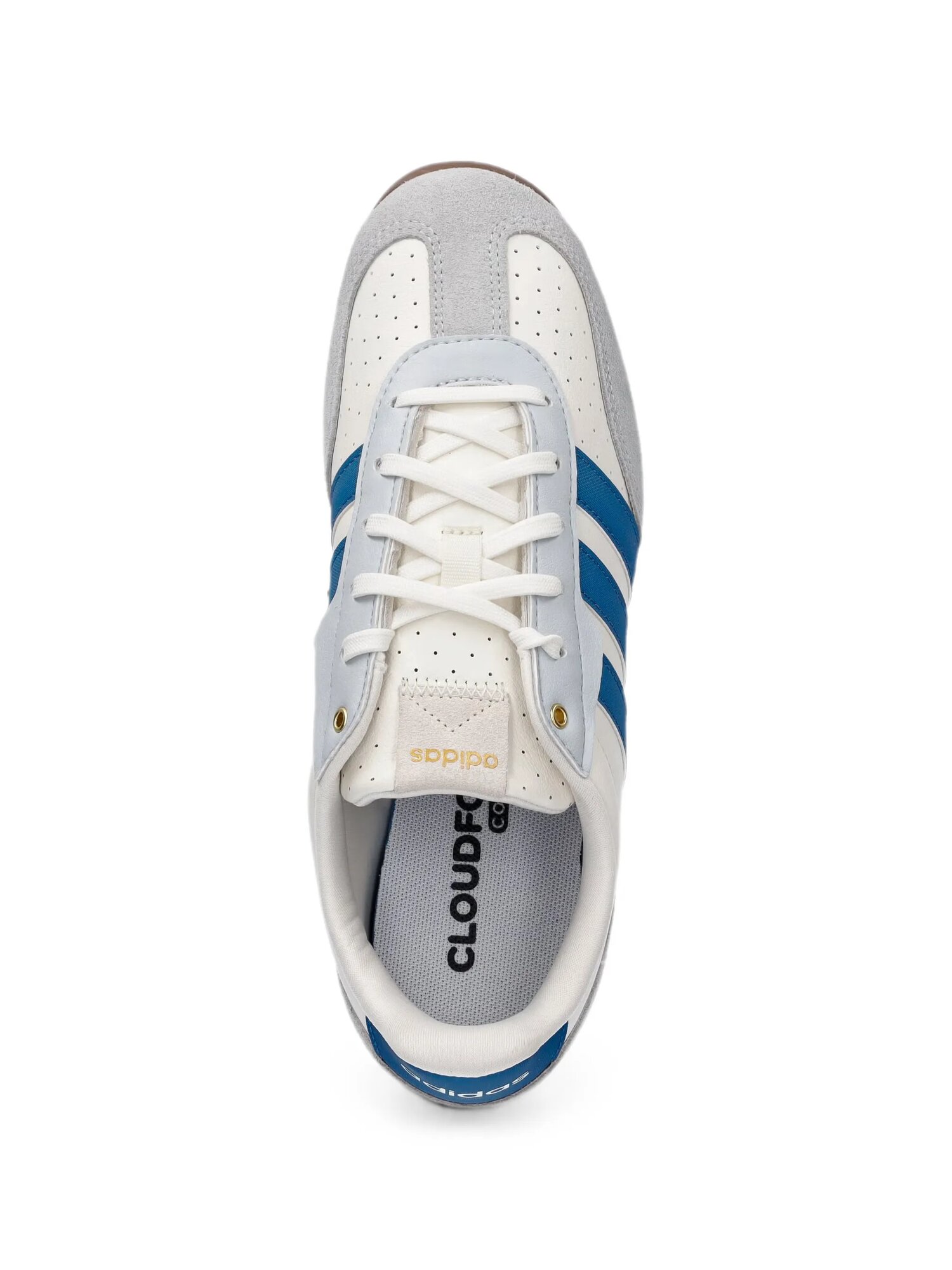 Кроссовки adidas Barreda Lo three-stripes sneakers, размер 6.5 US, бежевый/белый — фото 1