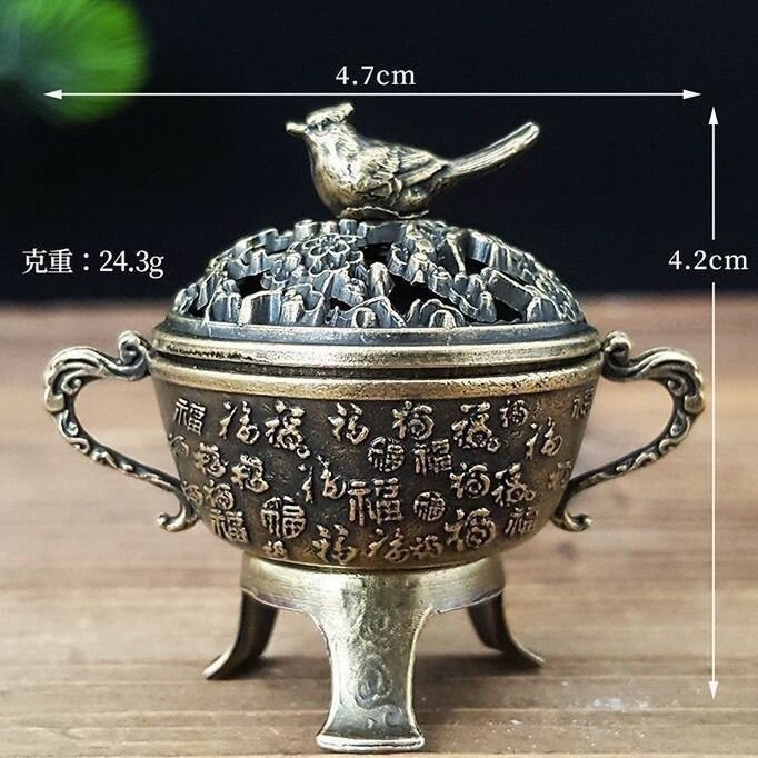 Фигурка декоративная сорока, высота 4.2 см, длина 4.7 см