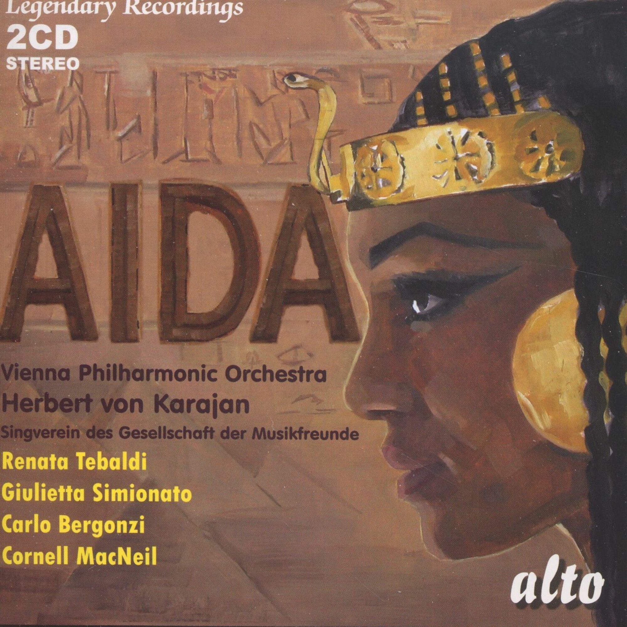 CD Диск Renata Tebaldi, Carlo Bergonzi, Herbert von Karajan - Verdi: Aida (2CD) 2011, Jewel