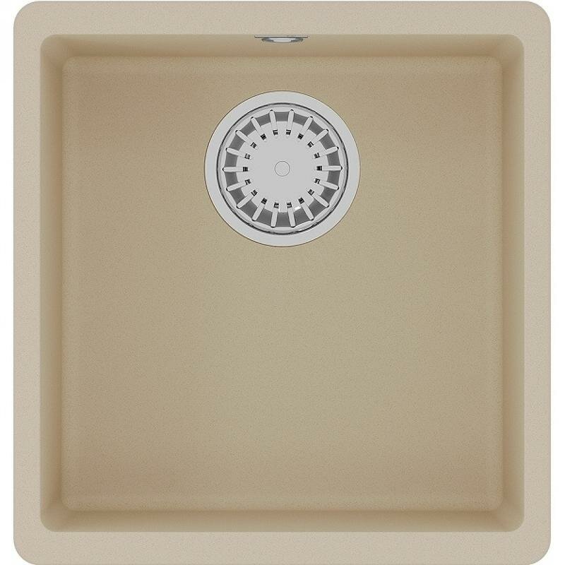 Мойка для кухни Lemark Sinara 40х42 9910062 бежевая, 1 чаша, кварцевый гранит