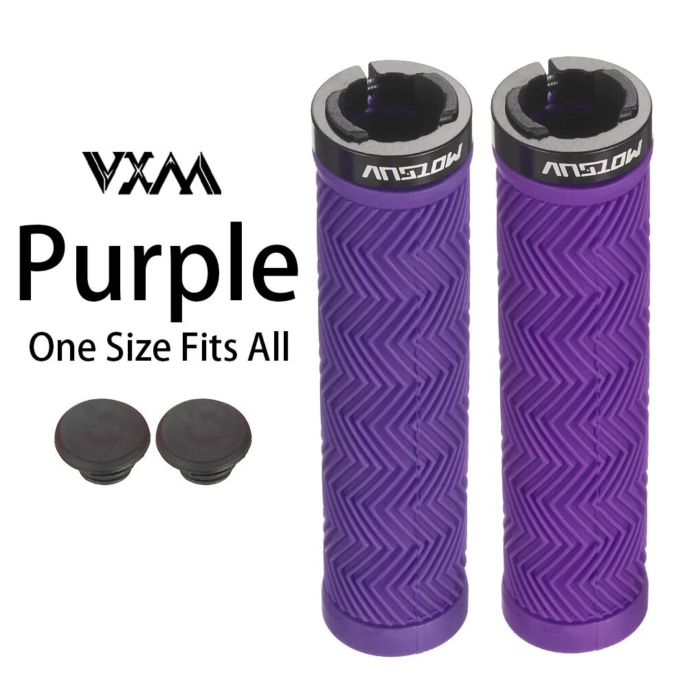 Резиновые ручки для руля велосипеда Фиолетовый, Purple-1 Pair