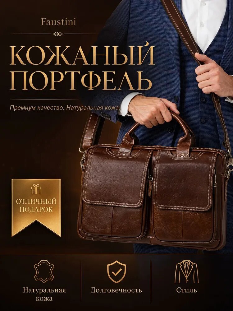 Сумка мужская кожаная