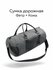 Сумка Craftila, натуральная кожа, черно-серая, 50x27x27 см