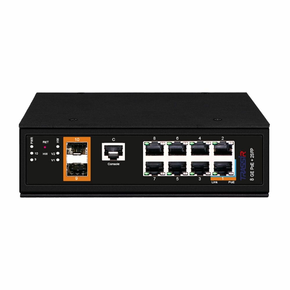Коммутатор TRASSIR TR-NS25102S-300-8POE