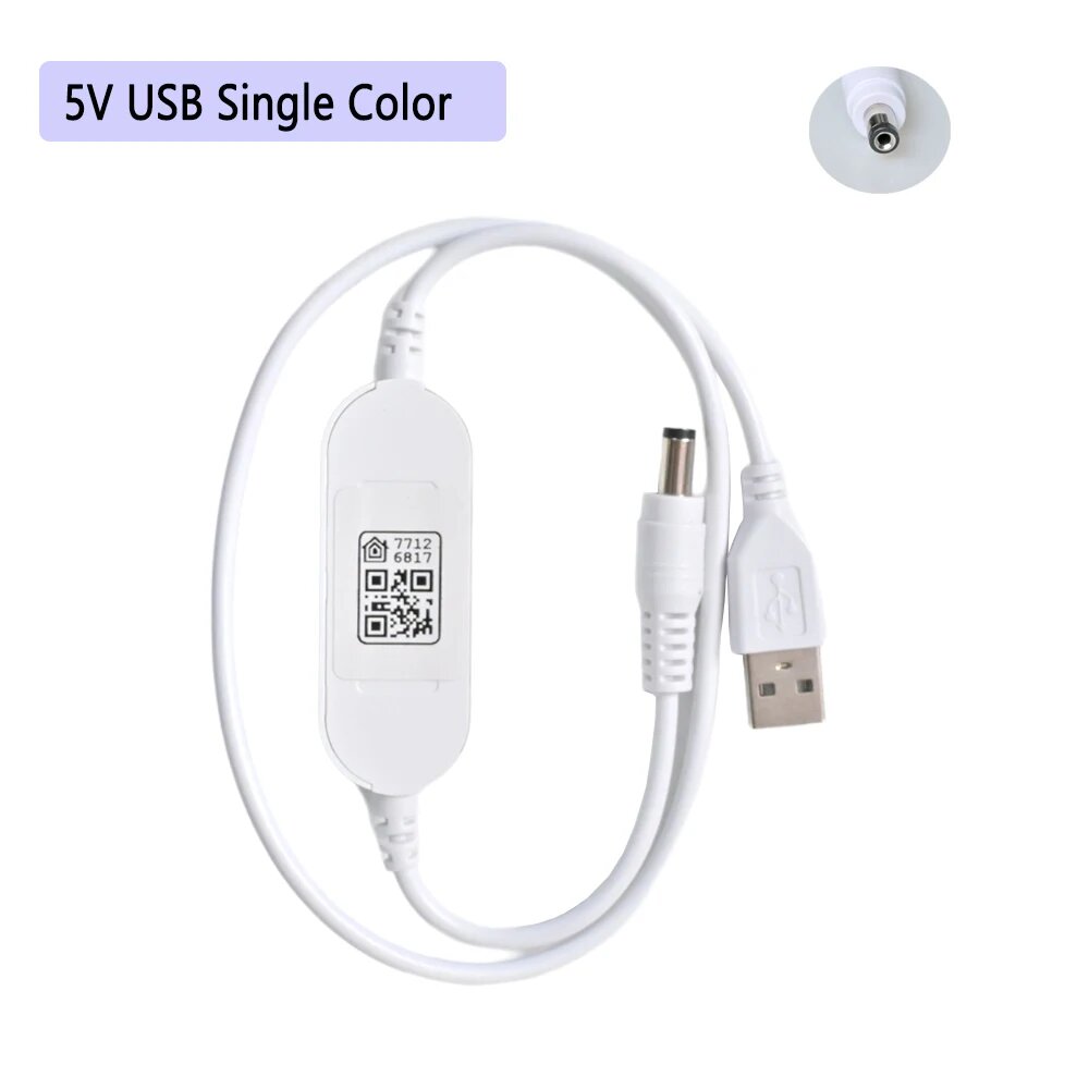 5V USB контроллер для светодиодной ленты, одноцветный