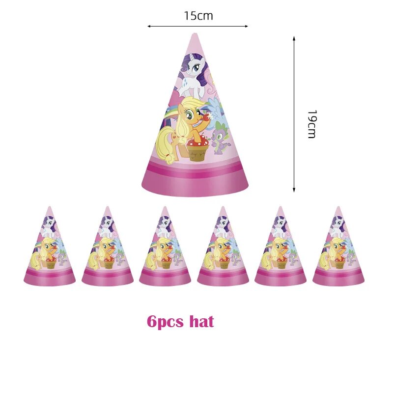 Фольгированные шары KAYOU My Little Pony для дня рождения 6pcs hat