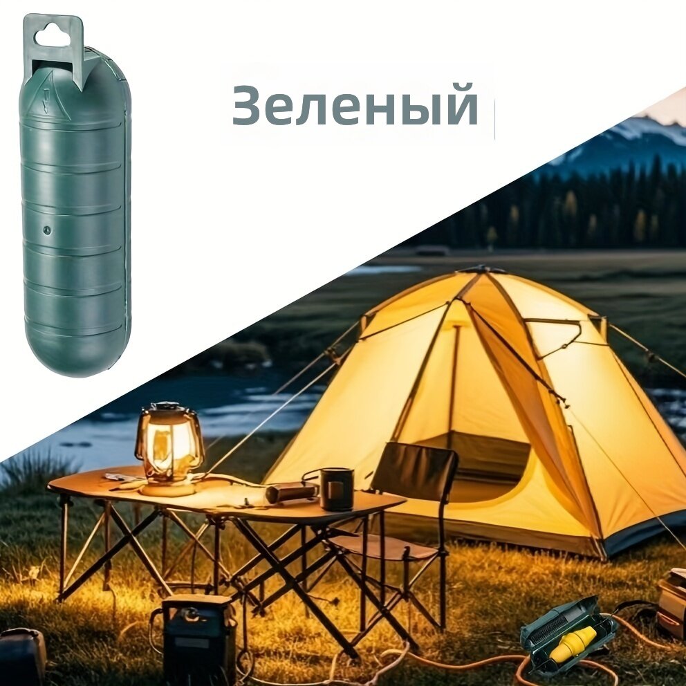 Уличный герметичный защитный бокс для удлинительного кабеля, всепогодный, зеленый, 1 шт.