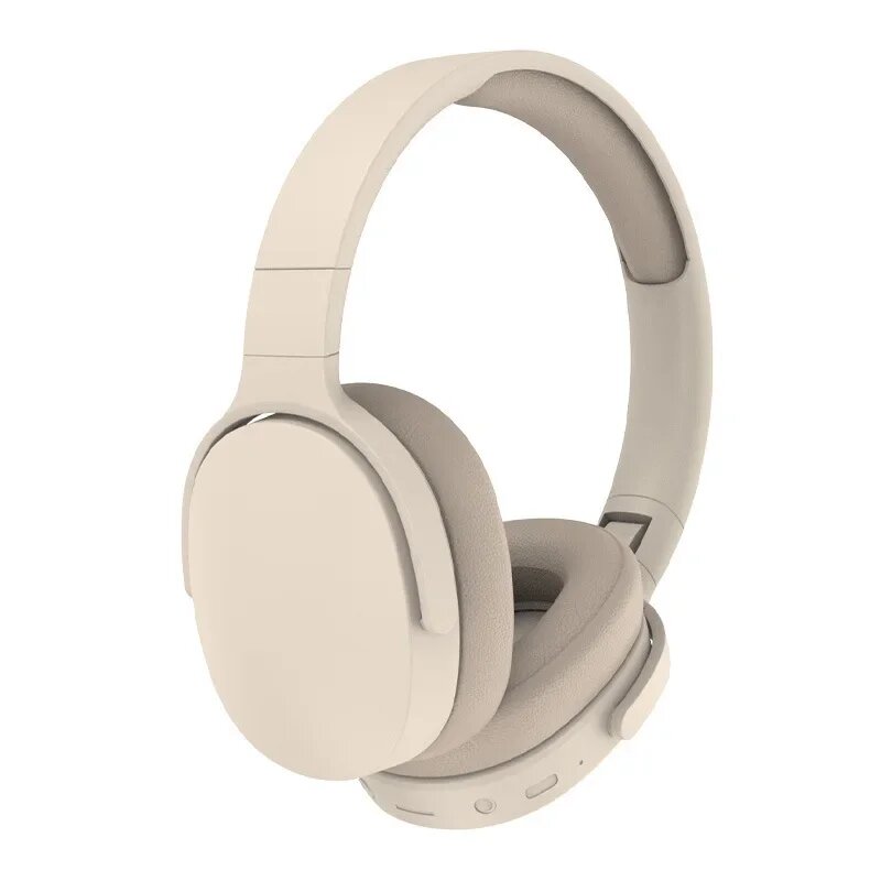 Беспроводные+проводные игровые наушники Bluetooth 5.3 Бежевый, Skin