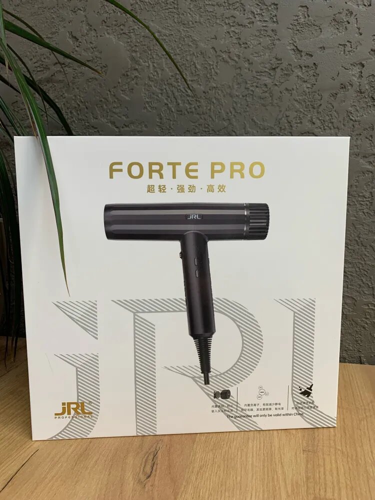 JRL Professional Фен для волос JRL 2020H 2150 Вт, скоростей 3, кол-во насадок 3, черно-серый