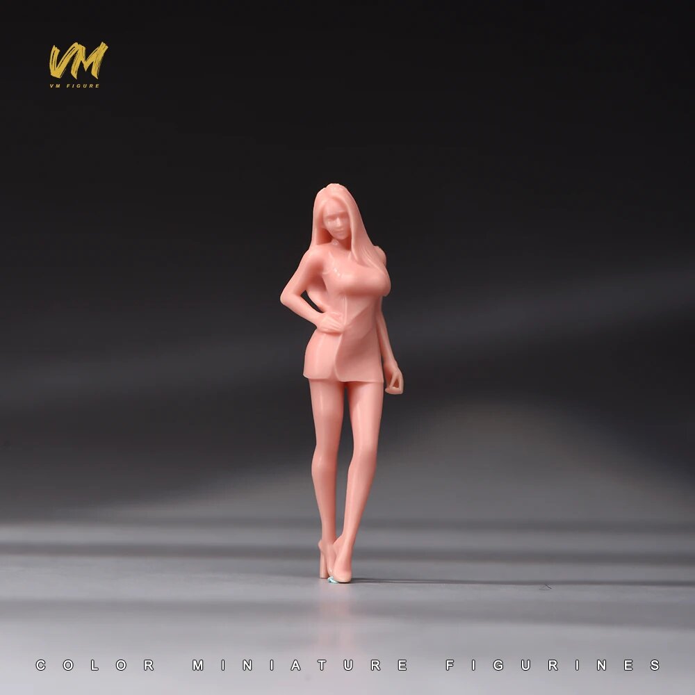 Миниатюрная фигурка 1/43, Розовый, Unpainted E