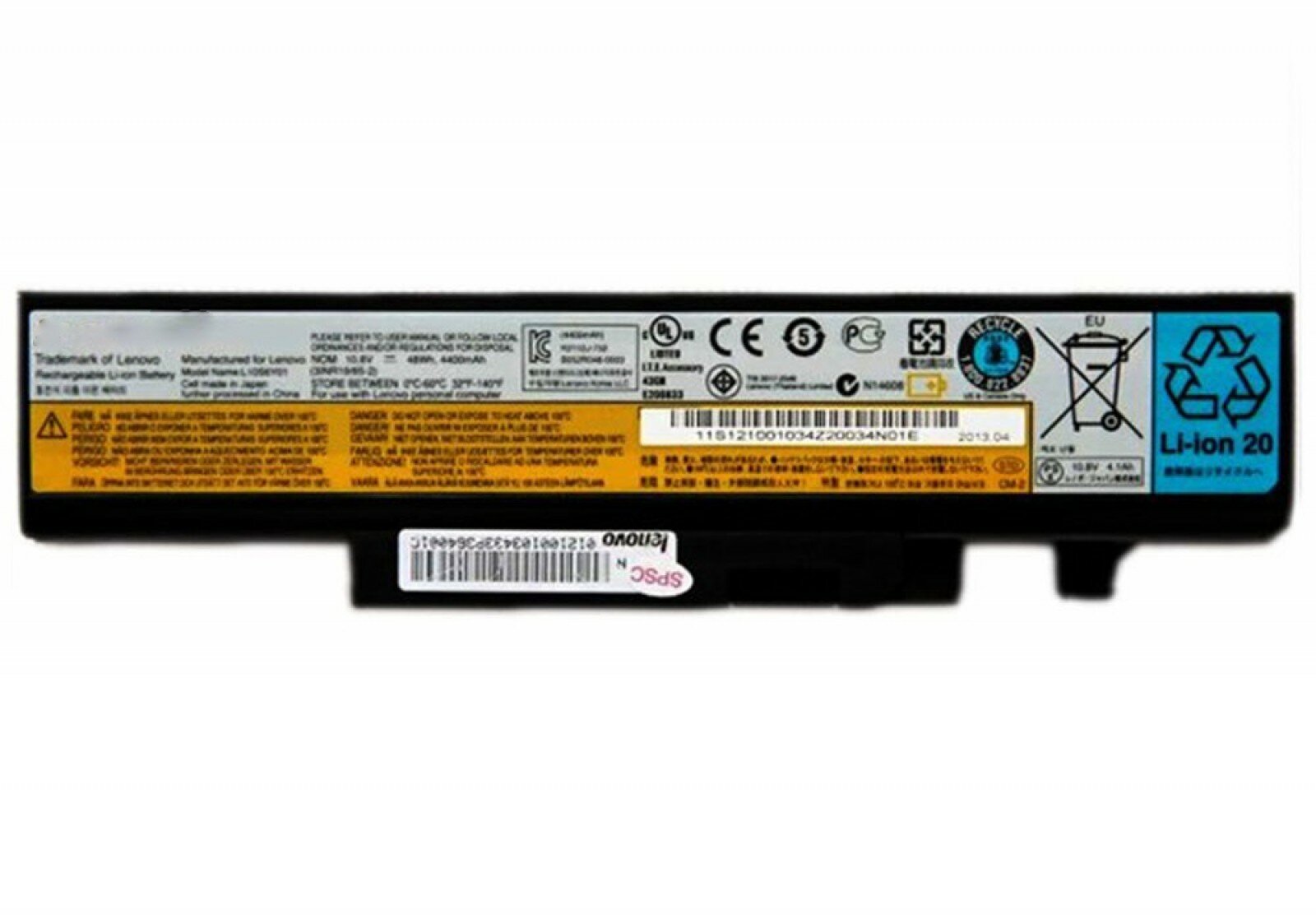 Аккумуляторная батарея MyPads 4400mAh L10C6Y01 / L10S6F01 / L10S6Y02 для ноутбуков Lenovo B560, V560, Y460, Y560