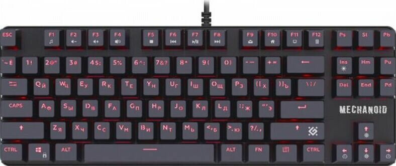 Клавиатура DEFENDER (45581) Mechanoid GK-581 RU, черный