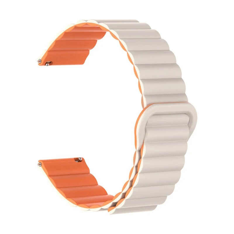 Магнитный силиконовый ремешок Aaigea Starlight orange