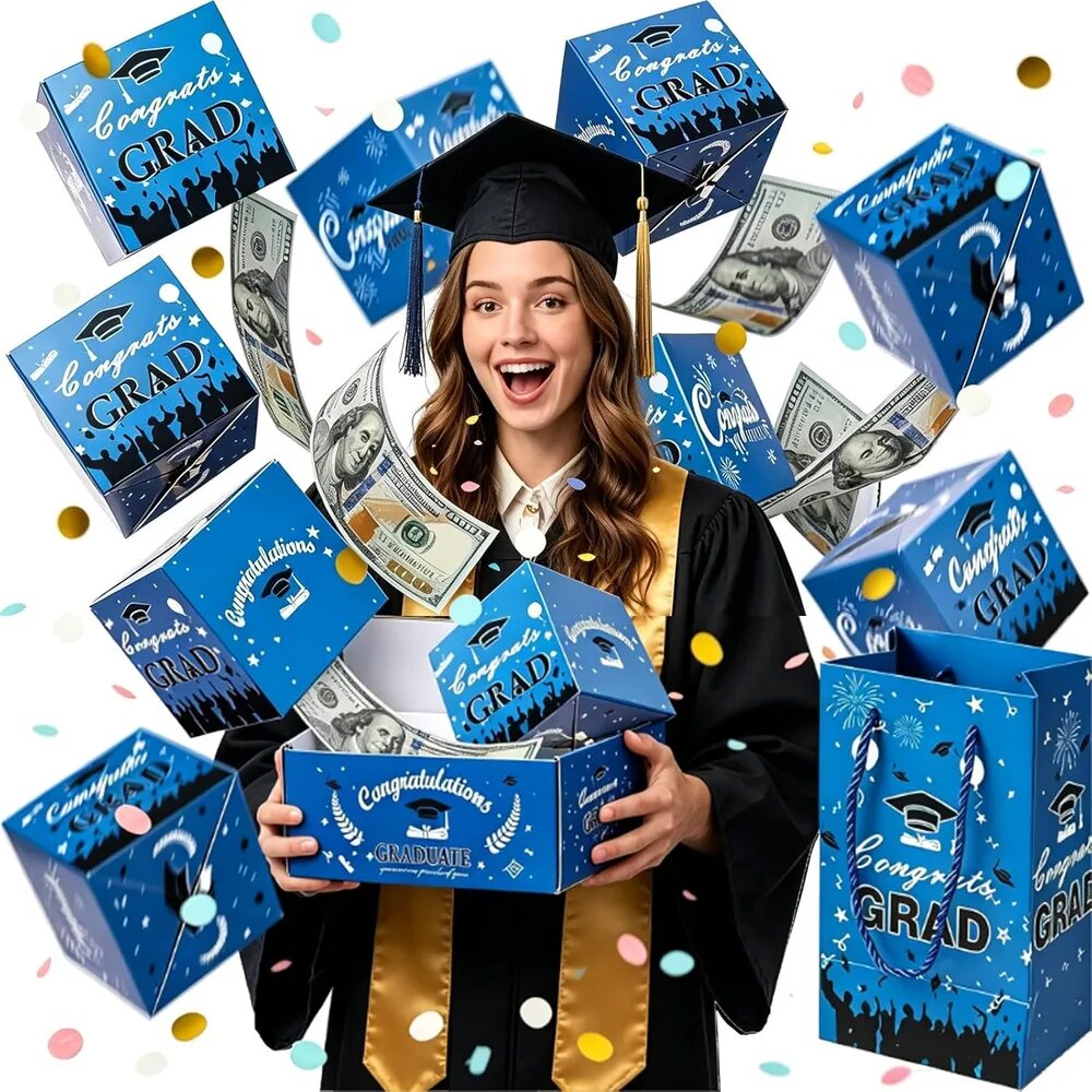 Graduation Surprise Explosion Gift Box коробка с сюрпризом выпускник 2026 подарок выпускнику