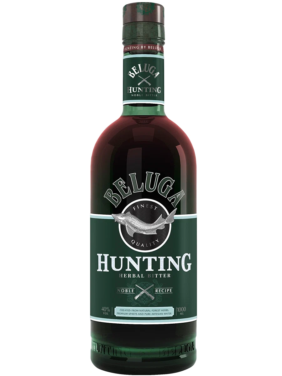 Ликер Beluga "Hunting Herbal Bitter", травяной, биттер, 1 литр