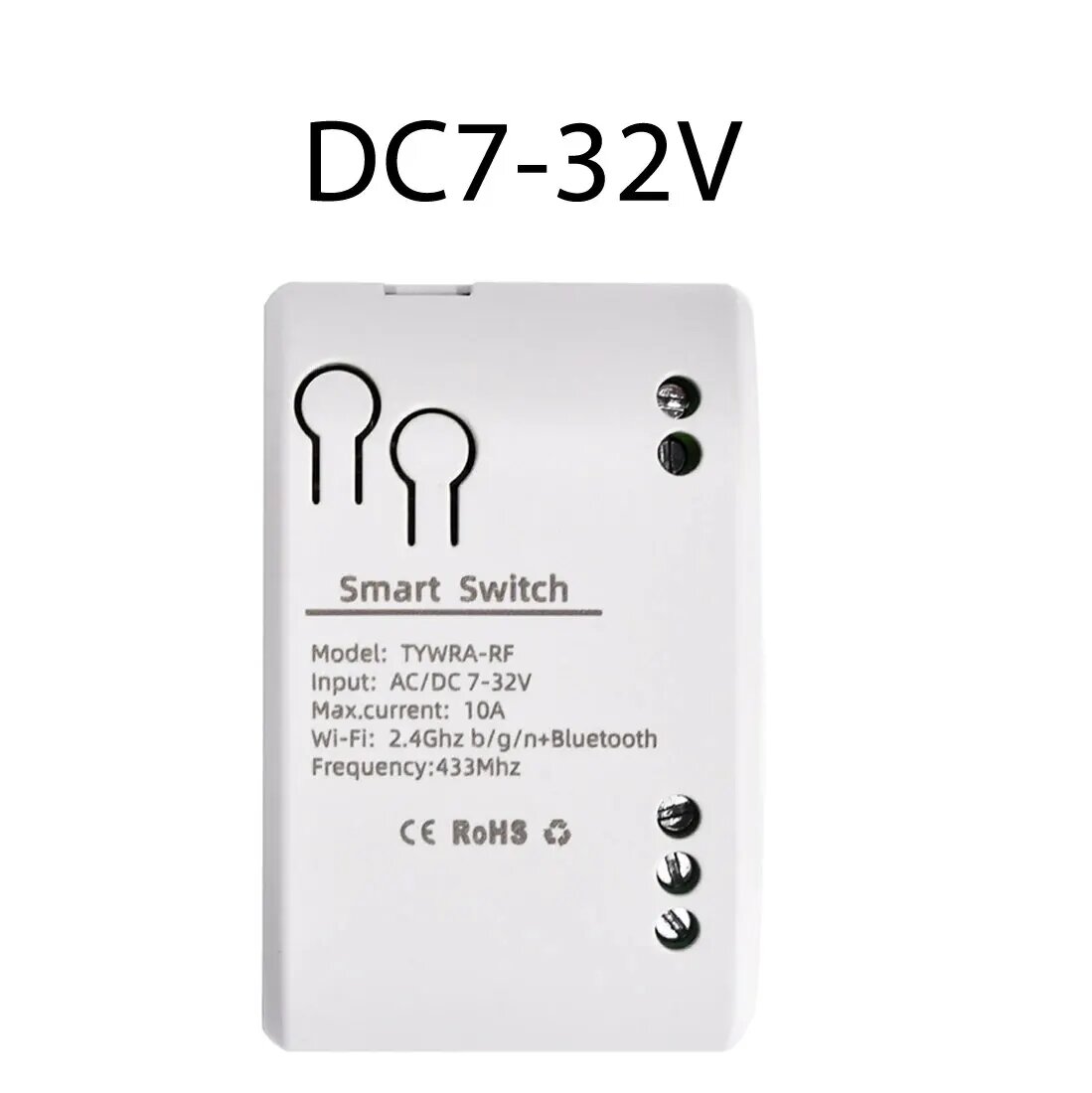 Smart Switch DC7-32V, 10A, Wi-Fi, Bluetooth
