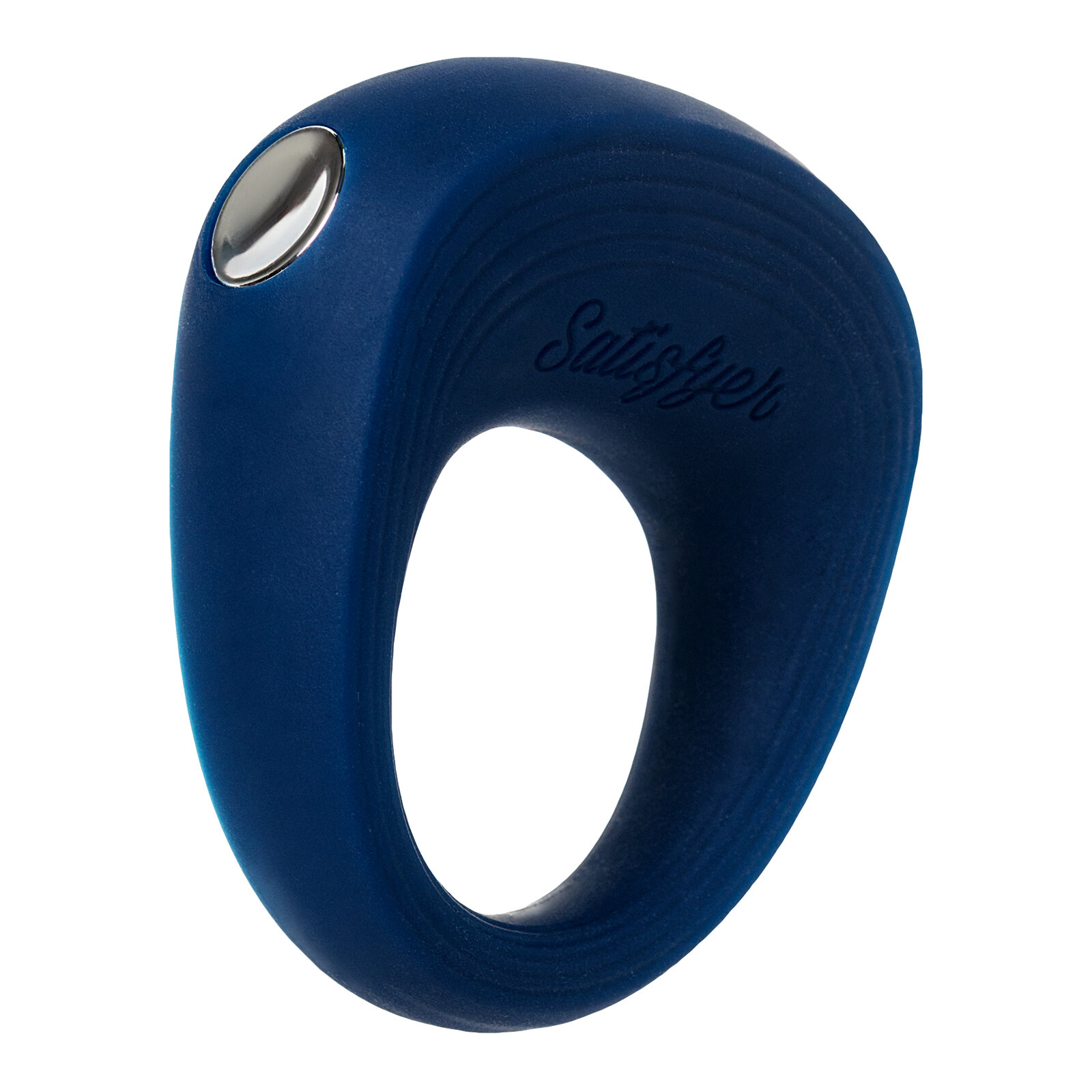 Satisfyer Power Ring, синее Эрекционное кольцо с вибрацией, 5,5 см