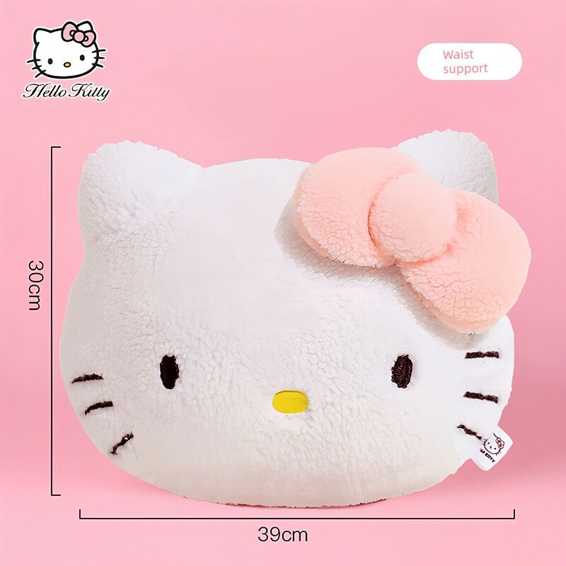 Hellokitty Автомобильная Подушка для Пояса с Поддержкой, Мягкий Флис, Эргономичная Подставка для Сиденья (Одна Штука)
