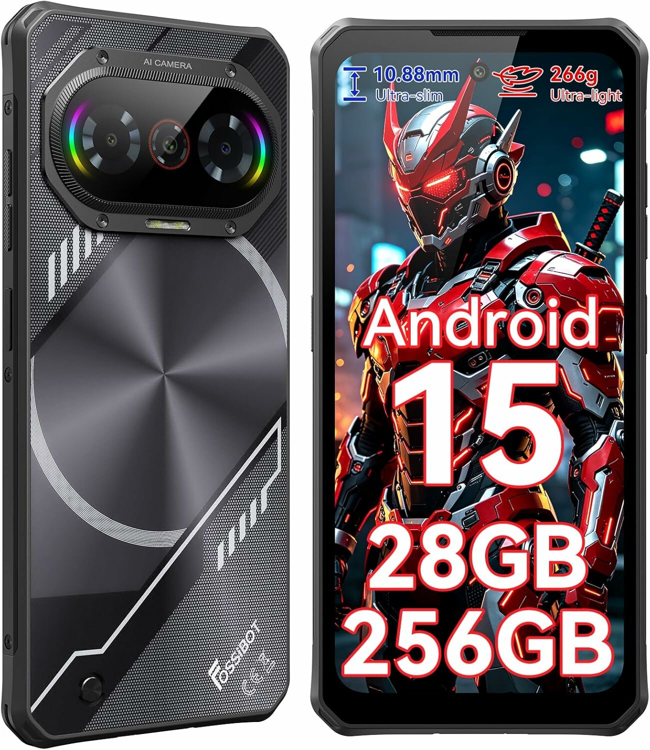 Защищенный смартфон FOSSIBOT F114, 28(8+20) ГБ 256 ГБ, 5000 мАч