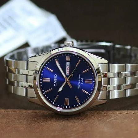 Наручные часы CASIO, синий/медный — фото 1