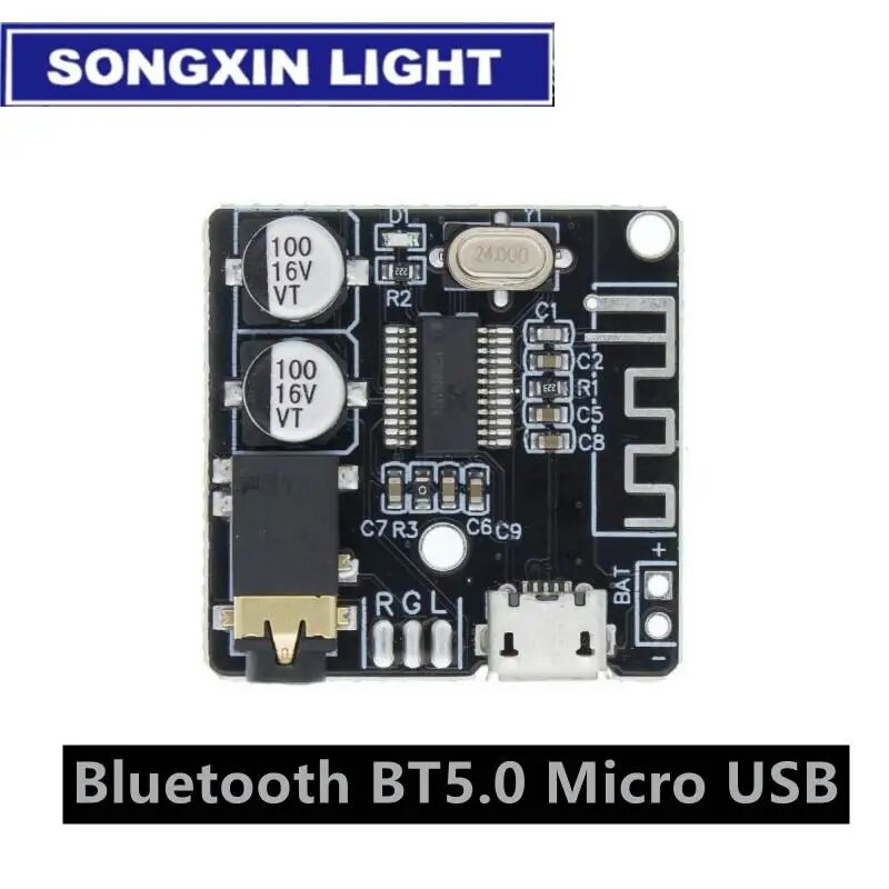 Bluetooth аудио плата усилитель XIASONGXIN LIGHT BT5.0 MP3 декодер