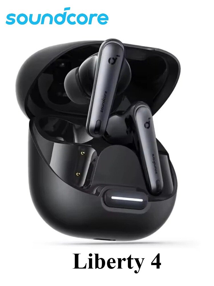 Anker Soundcore Liberty 4 Настоящие беспроводные затычки для ушей, шумоподавляющие затычки для ушей, датчики