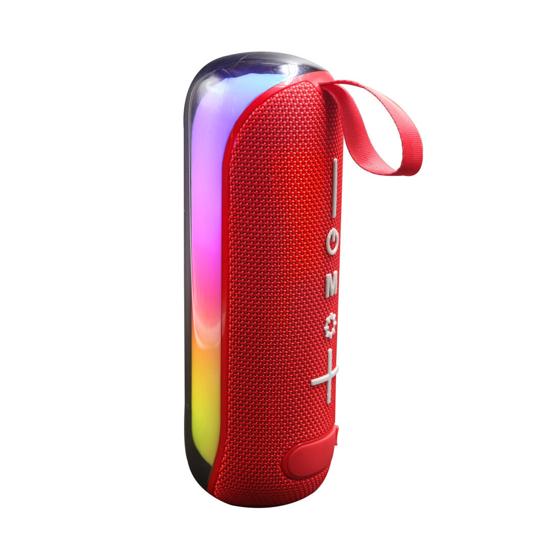Портативная наружная RGB LED Bluetooth-колонка мини-формата для путешествий и мероприятий, красная