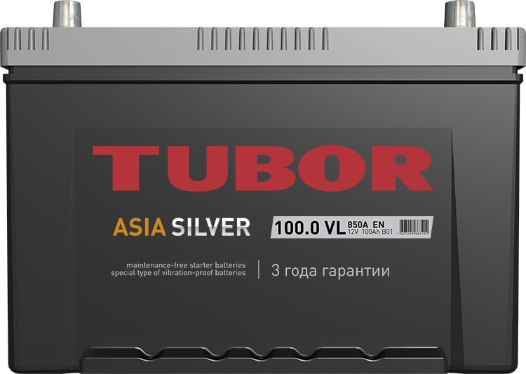 Аккумуляторная батарея TUBOR SILVER D31L 6СТ100 азия обратная