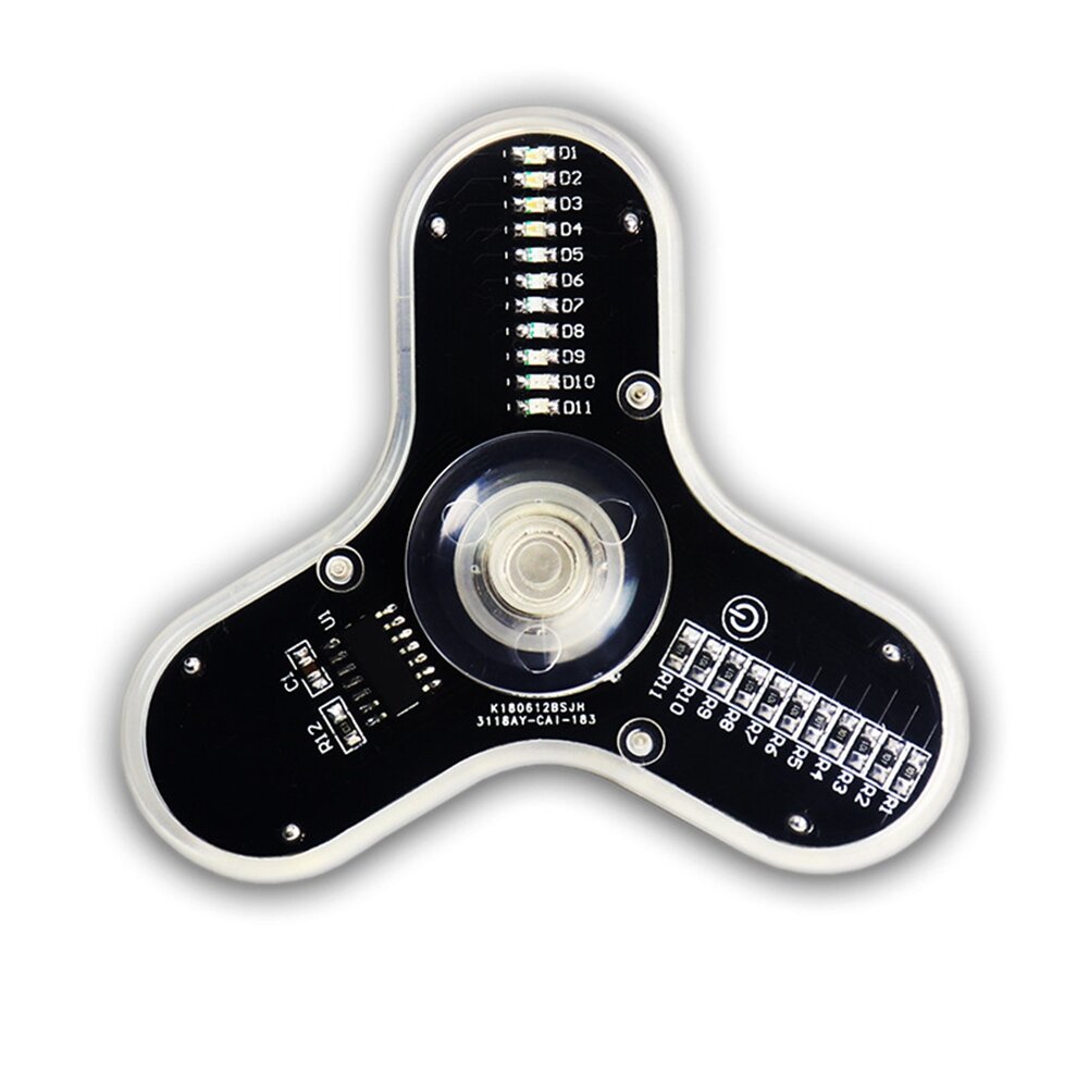 Электронный набор для самостоятельной сборки LED Fingertip Gyro Производство Набор пайки Красочный диод обучающий SMD св