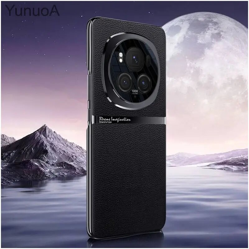 Чехол для Honor Magic6 Pro из премиальной гальванической кожи, созданный за пределами привычных представлений, применяется для защиты устройства.