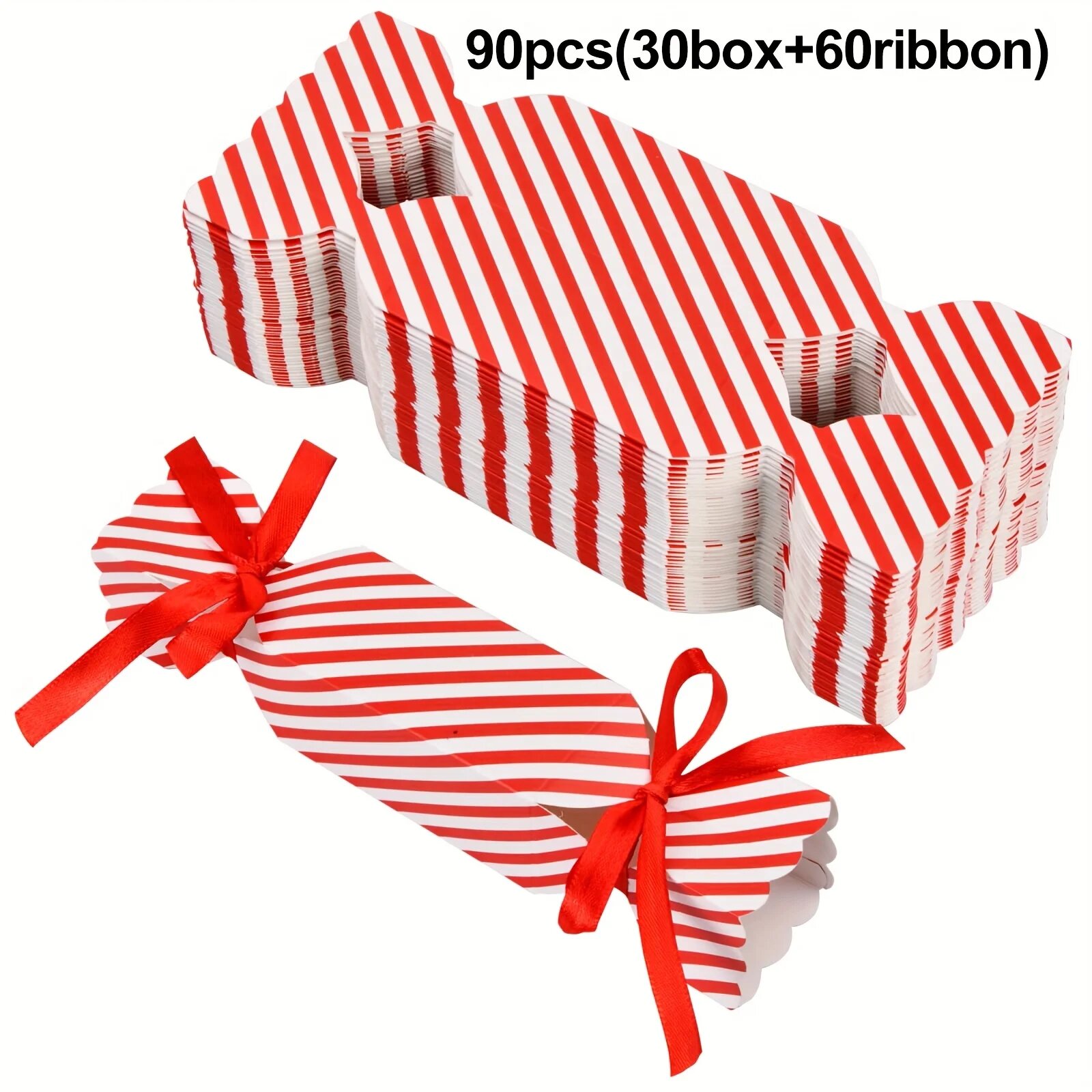 Картонная подарочная коробка в полоску 90pcs1