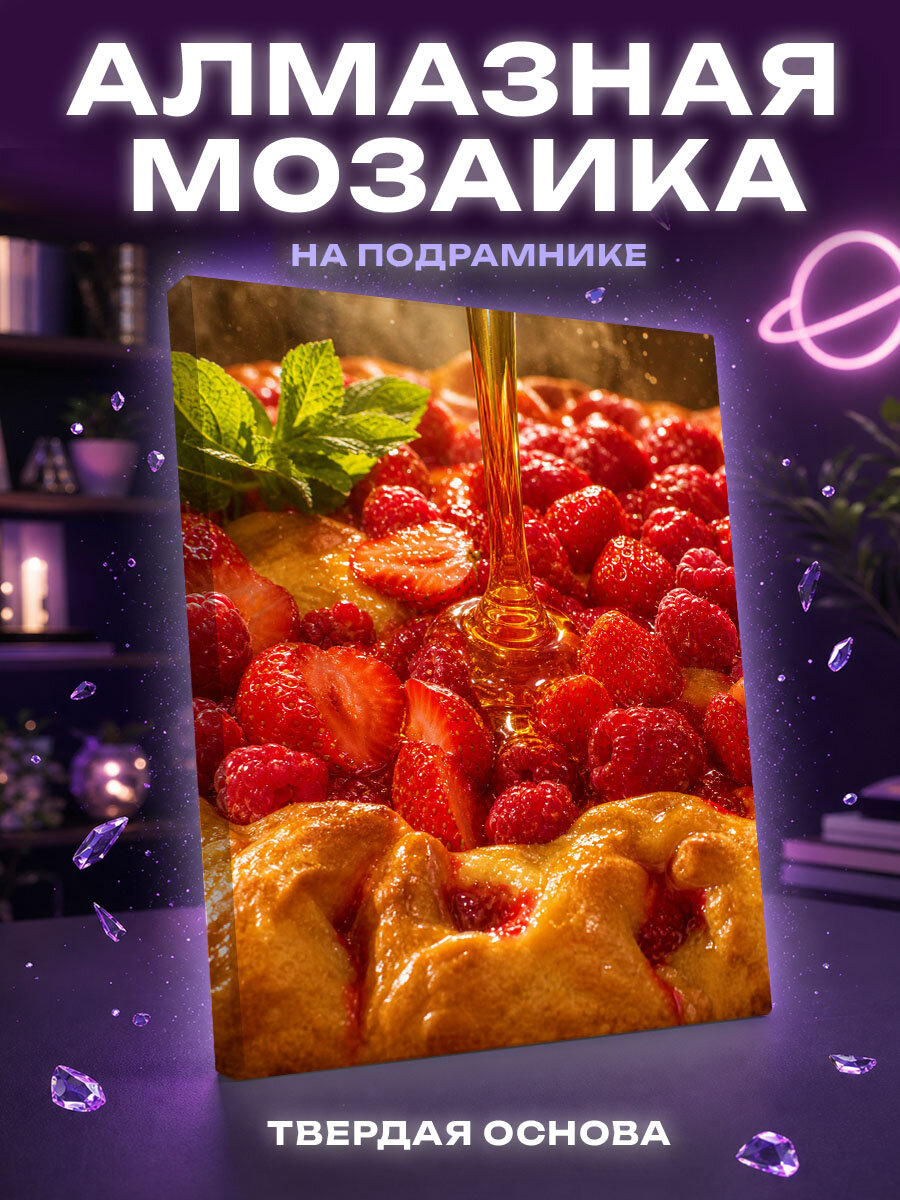 Алмазная мозаика Медовый каскад летних ягод