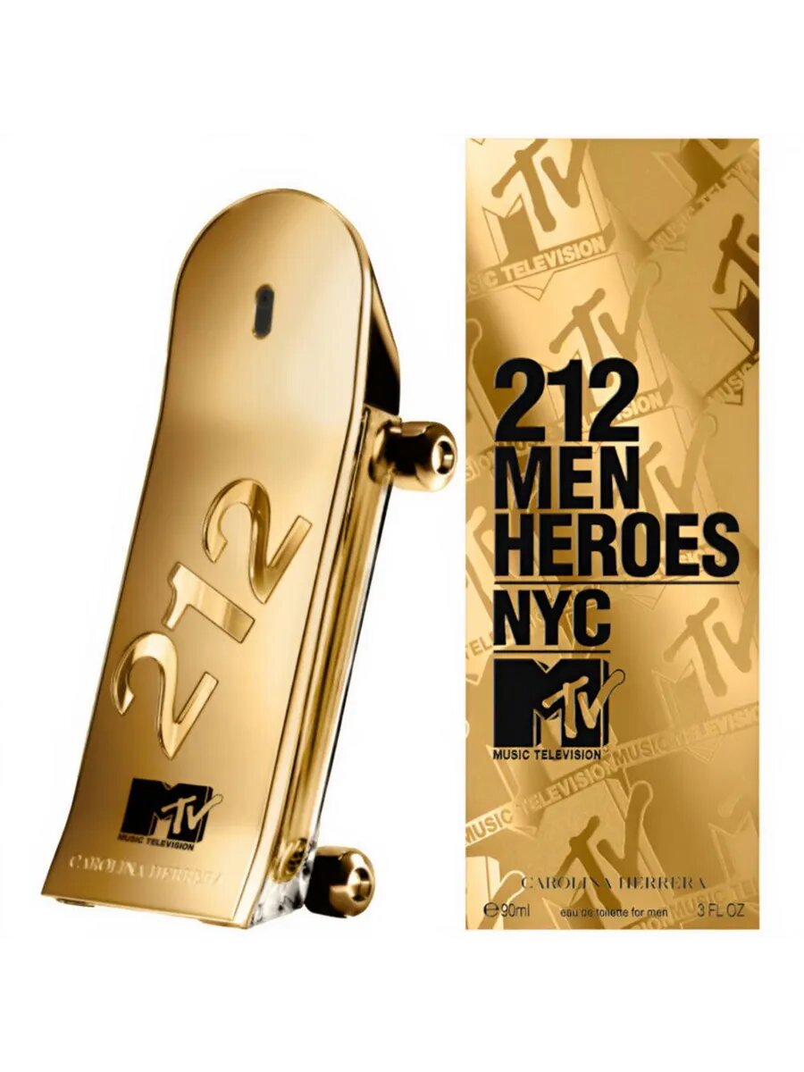 Carolina Herrera 212 Men HEROES MTV 90 мл Туалетная вода оригинал