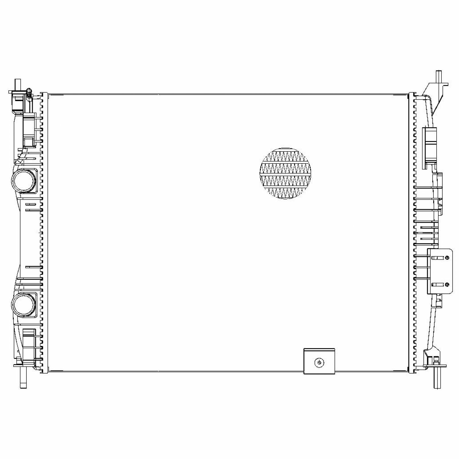 Радиатор охлаждения, для Ниссан Кашкай 2 1 oem 21400JD00E, 21410JD00E арт LRC1401