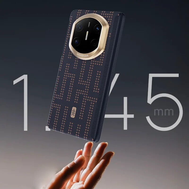 Чехол DEFENSE Carbon Fiber для Huawei Mate 80 Pro Max, темно-синий