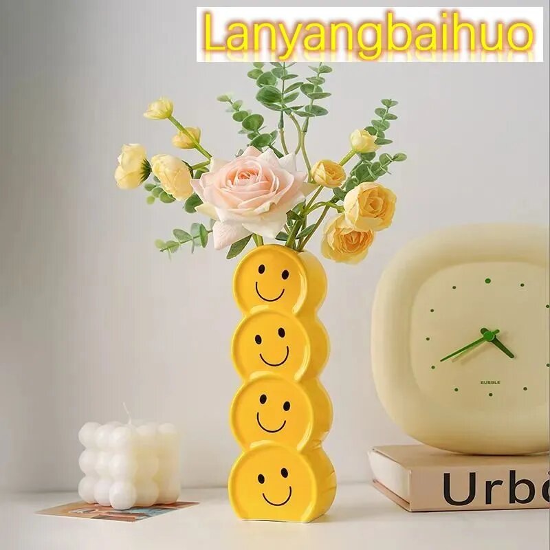 Ваза "Улыбающийся", 18.5 см , керамика, 6 шт
