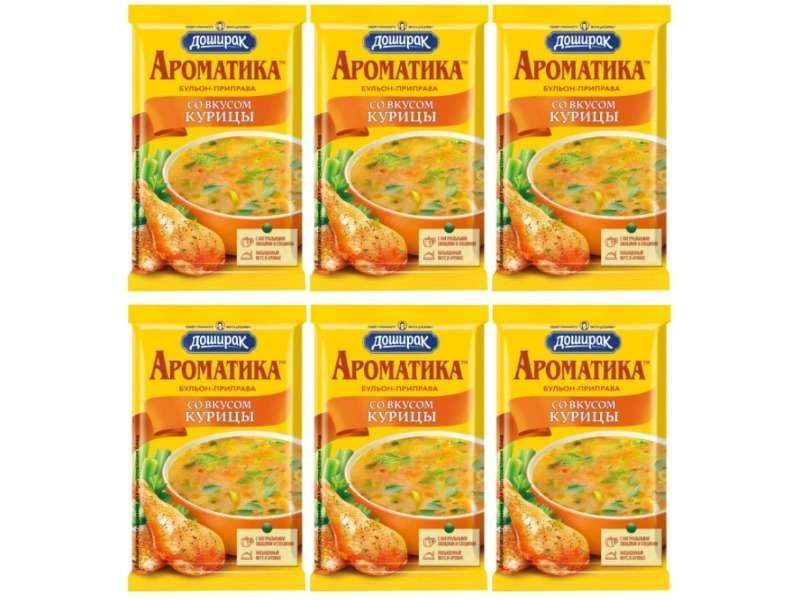 Доширак Ароматика Приправа со вкусом курицы, 90 г, 6 шт