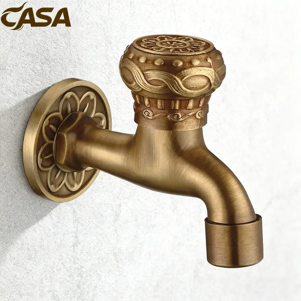 CASA Кран для бани Латунный кран для бани, сада хамама, для дачи латунный