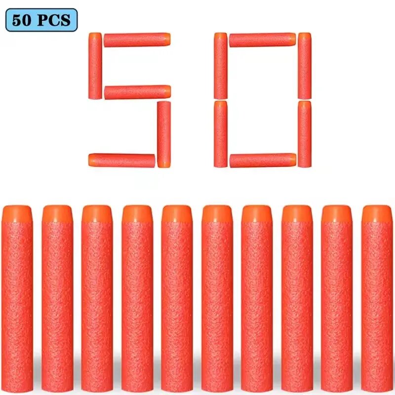 50 шт. Красные мягкие пули для Nerf