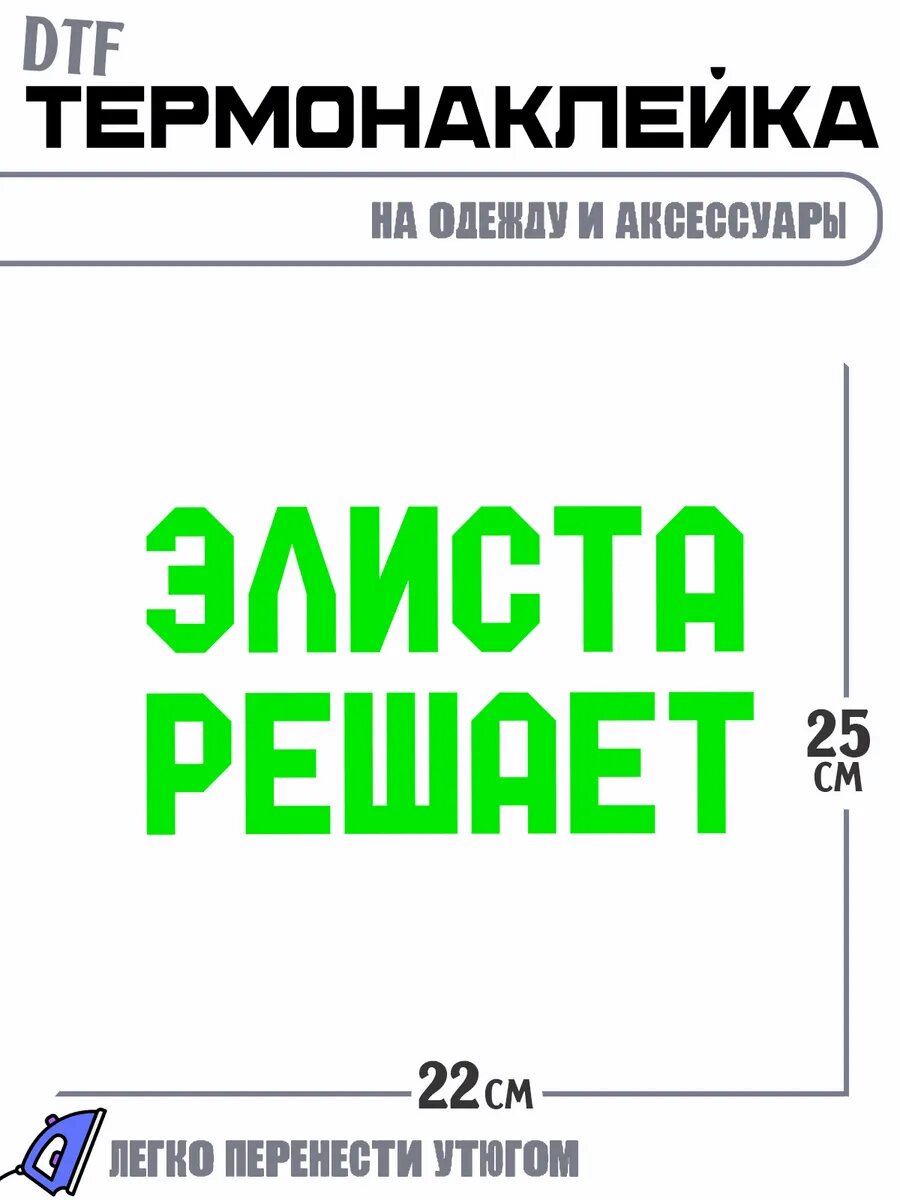 Термонаклейка Город Элиста решает