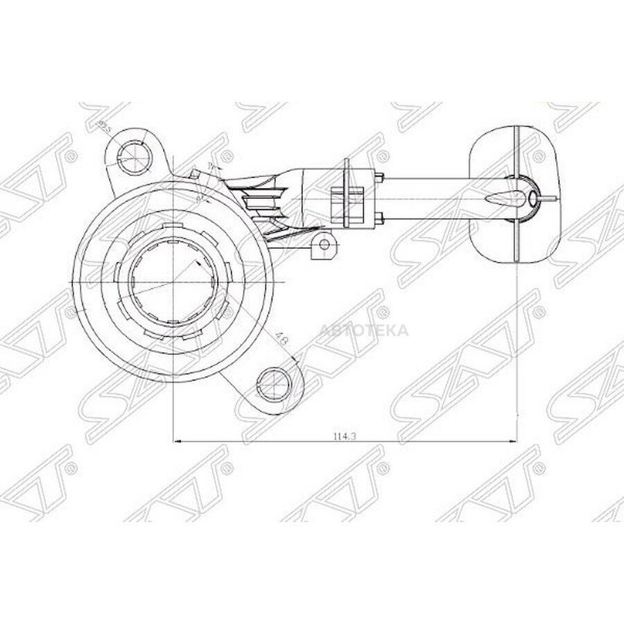 Муфта сцепления NISSAN/RENAULT ALMERA/QASHQAI/LOGAN 1.5D/1.6i SAT ST3062000Q0J