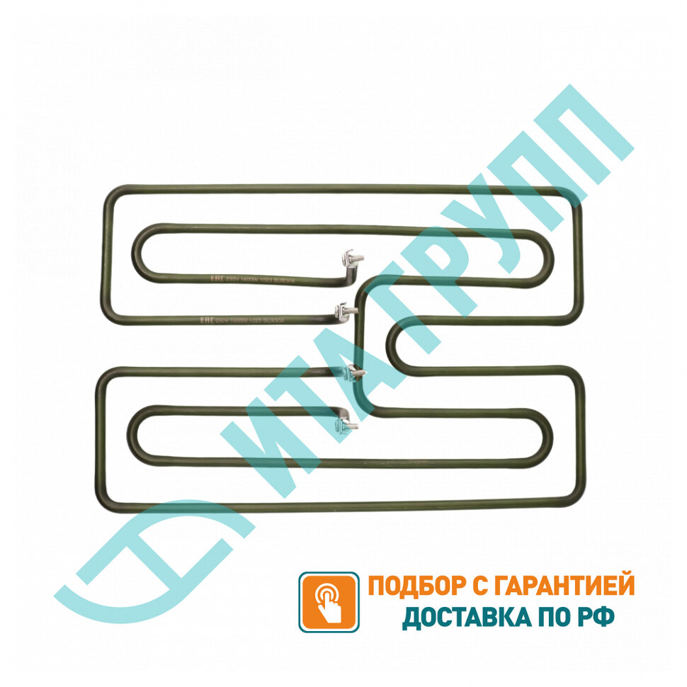 Комплект ТЭНов 3000W(1400+1600) для конфорки, нерж, D8мм, клеммы под винт М4, ПЭМ, псэм, Гомельторгмаш, 230V, ТК3002