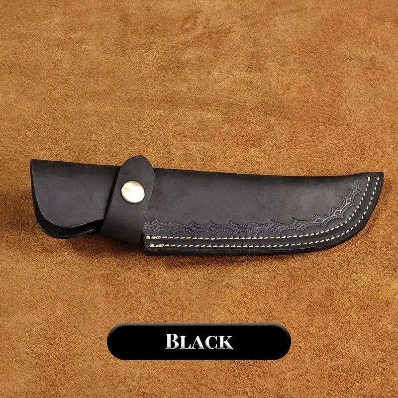 RIYAO Чехол для ножа из кожи, черный/коричневый Черный, Type 1 Black