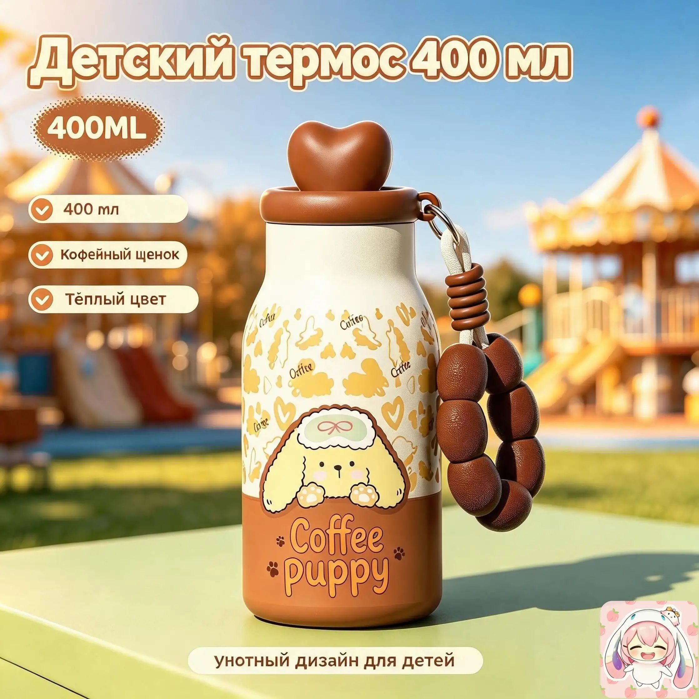 Термокружка вакуумная 1 л, сталь нержавеющая, сохраняет холод 14 ч, тепло 12 ч, силиконовая вставка, разноцветный дизайн