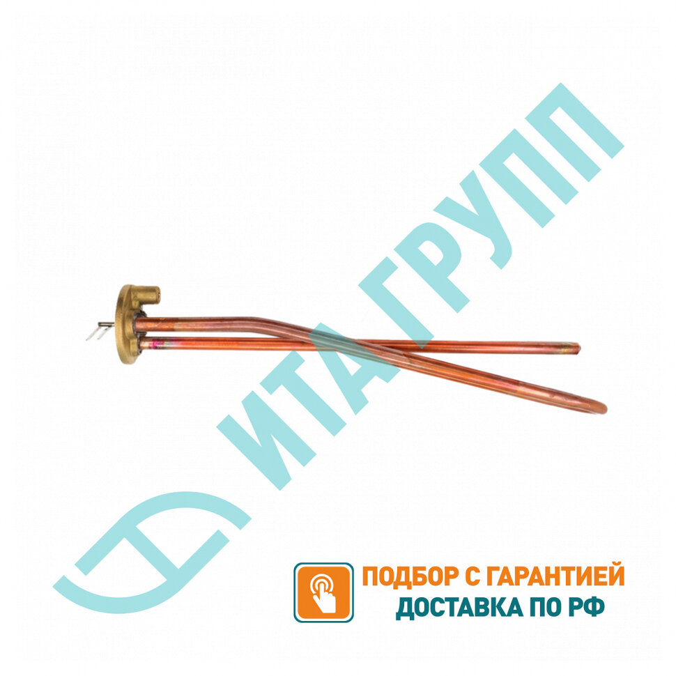 ТЭН 1,5кВт (1500Вт) RCF для водонагревателя Ariston VLS, Superlux, Simat, под анод М5, трубка под термостат 8мм, 302151