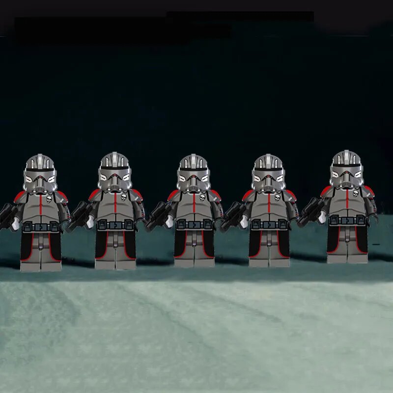 Набор из 5 предметов Lego Star Wars Clone Soldier SW188 Storm Soldier -минифигурка, строительный блок, игрушка
