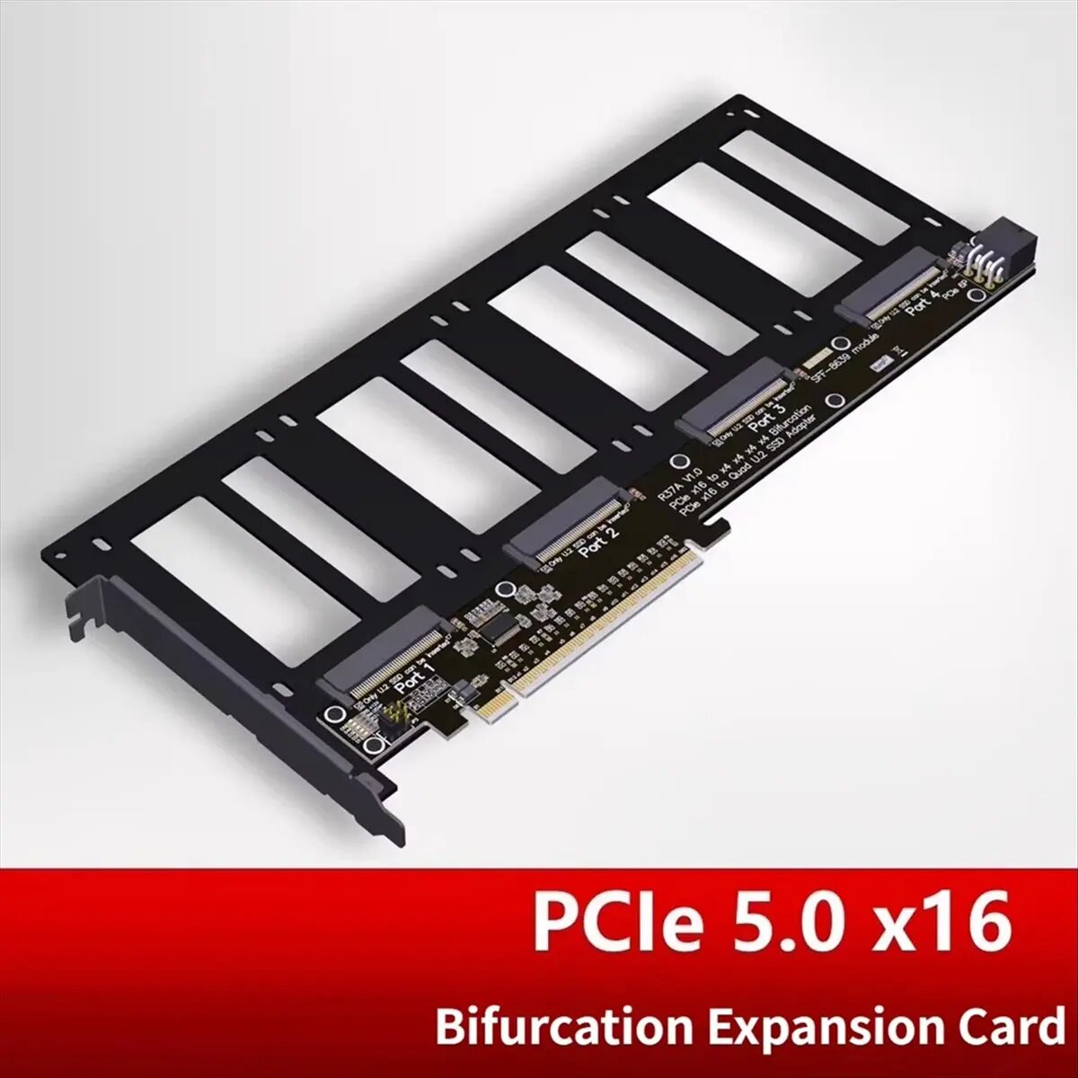 GoodDT R37A карта расширения PCIe 4.0 для 4х U.2 SSD