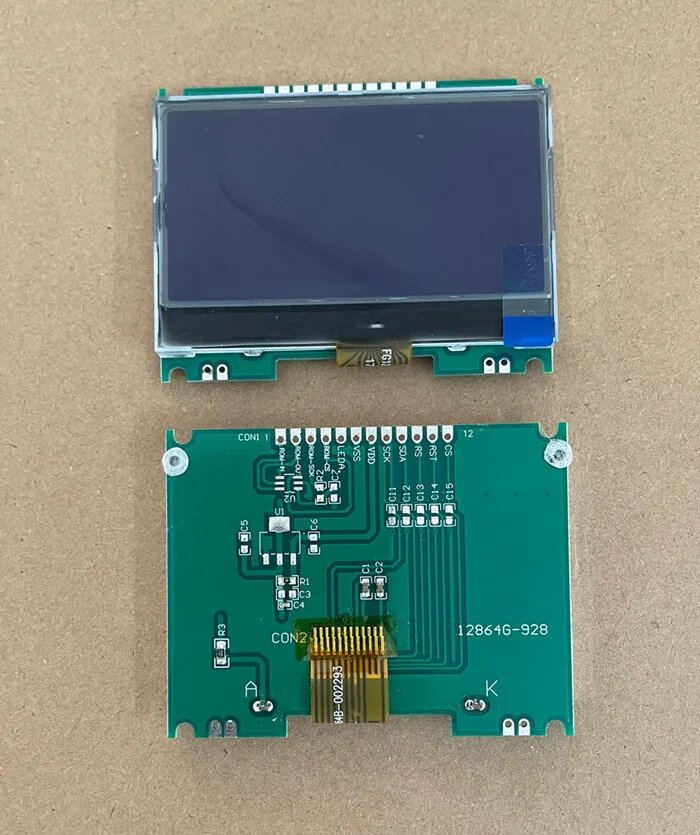 ЖК-модуль Maithoga 128x64 COG ST7567 белая/зеленая/синяя подсветка 5V SPI White