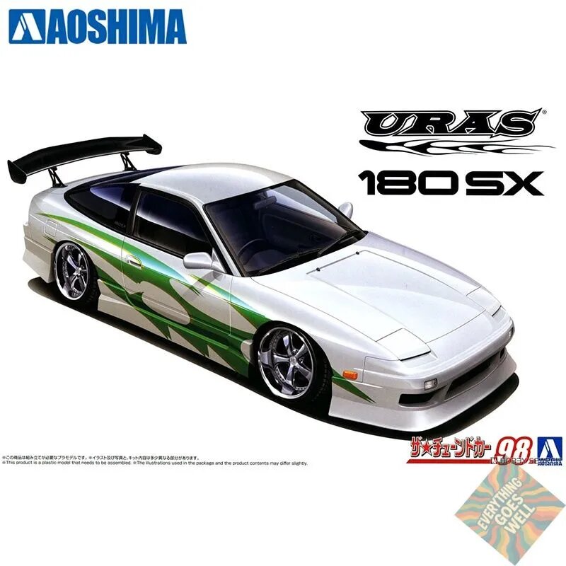 Сборная модель Машинка Aoshima-06761/06762 1/24 URAS Nissan RPS13 180SX Ver.1.2 car model kit