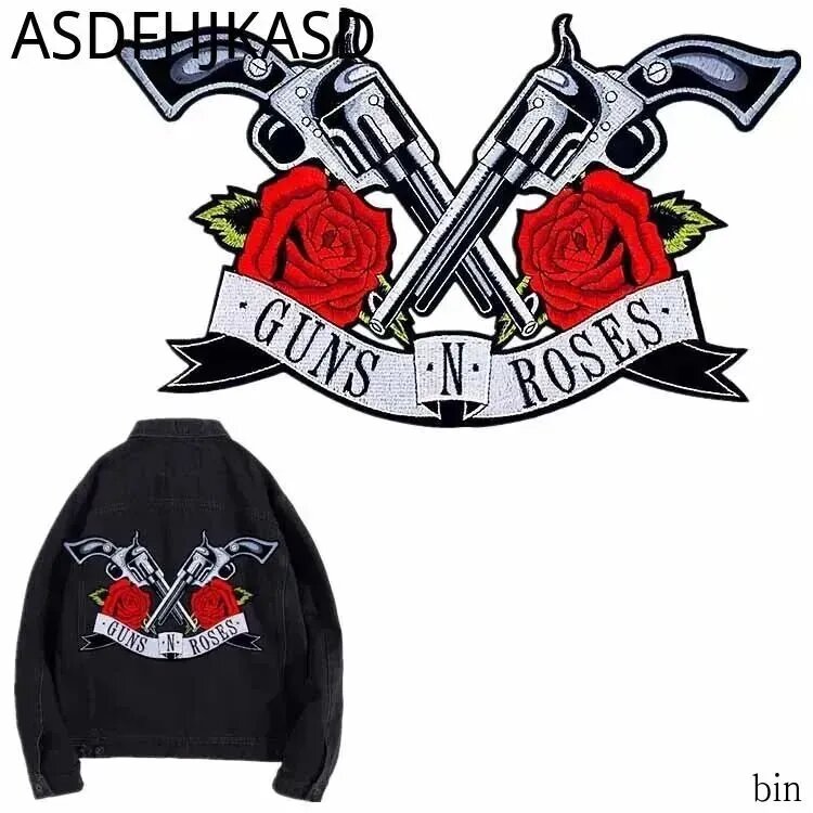 Нашивка большая guns n roses термонашивка